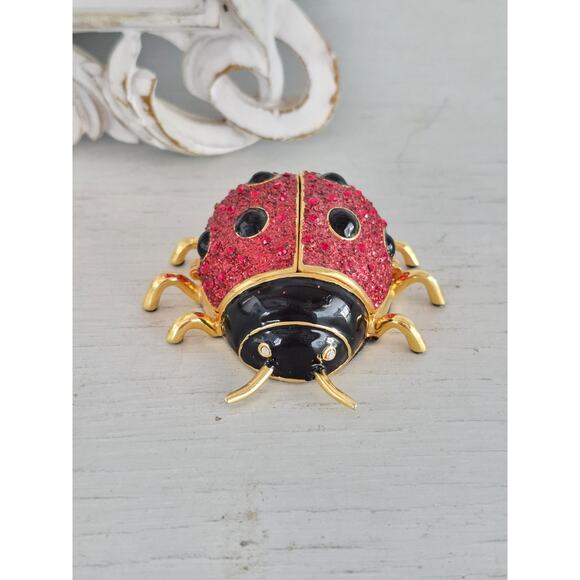 Perry Borelli | Jewelry | Vintage Perry Borelli Jeweled Lady Bug ...